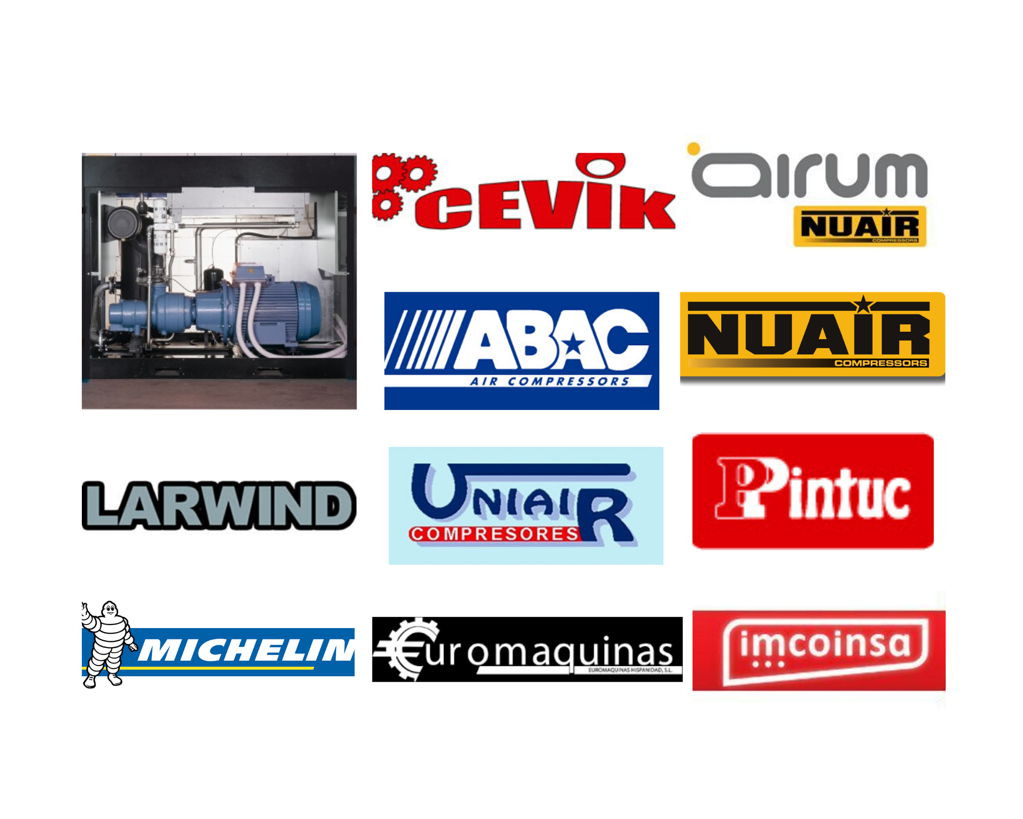 Reparamos las siguientes marcas de Compresores | Grupo Asturema